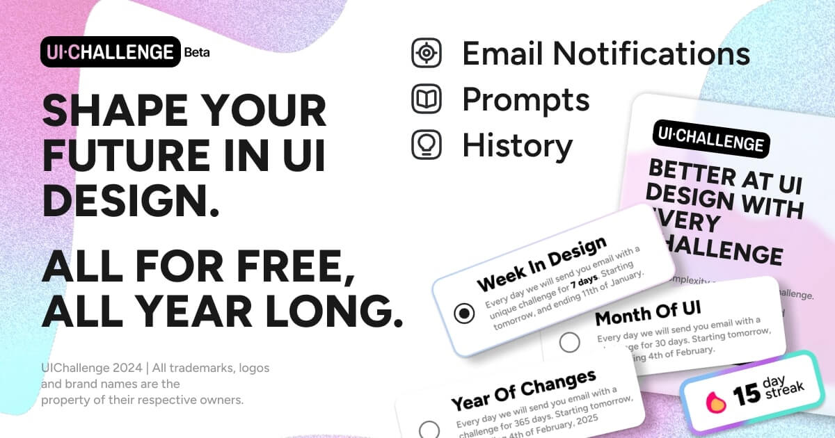 Daily UI/UX Design Challenges - Enhance Skills & Portfolio Daily UI/UX Design Challenges - Enhance Skills & Portfolio